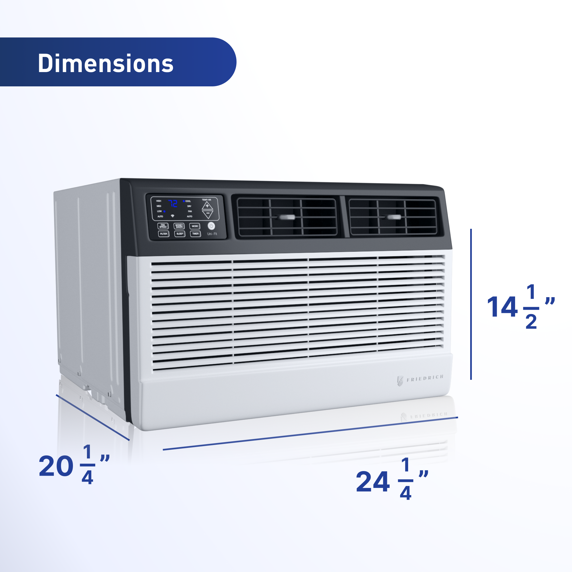 Uni Fit Universal Fit Through the Wall Air Conditioners Friedrich